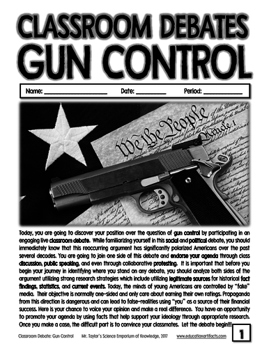 Classroom Debates: Gun Control | Teaching Resources