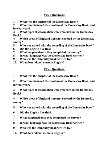 Lesson 8: How effective was the Feudal system and Domesday book in ...