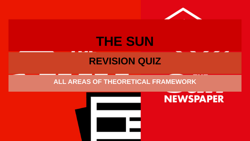 The Sun Revision Quiz Eduqas GCSE | Teaching Resources