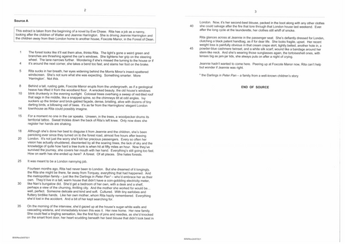AQA GCSE English Language Paper 1 The Glass House Eve Chase Creative ...