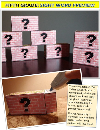 MEGABUNDLE - Sight Words - Word Wall - First through Sixth Grade ...