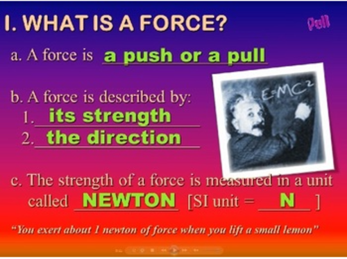 Forces, Weight and Gravity: An Interactive Engaging "Animated ...