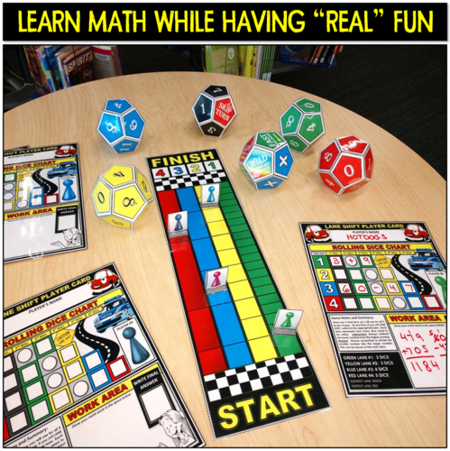 Math Games (K-8): Fast Lane Operations Classroom Boardgame | Teaching ...