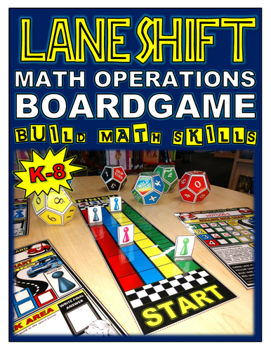 Math Games (K-8): Fast Lane Operations Classroom Boardgame | Teaching ...
