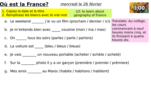 New GCSE French - Module 3 - Ma Vie Scolaire | Teaching Resources