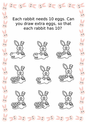 Easter Number bonds to 10 | Teaching Resources