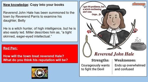 The Crucible - Entire Scheme of Work - 2 Assessments Included (KS3: 11 ...