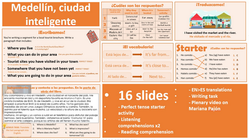 2026 Spanish AQA GCSE Module 6.1 - Medellín, ciudad inteligente ...