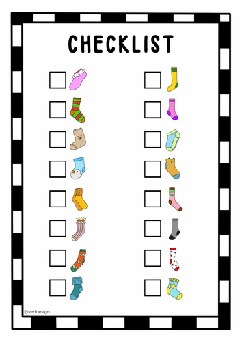 Lots of Socks Scavenger Hunt – Printable for World Down Syndrome Day ...