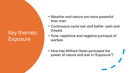 GCSE poetry section- Exposure PowerPoint | Teaching Resources