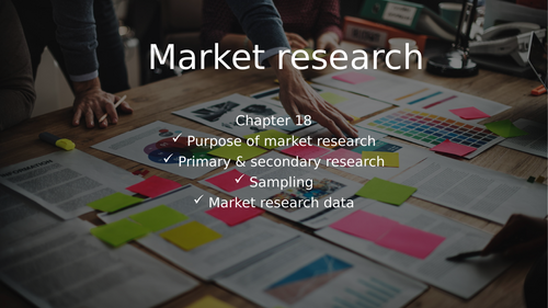 Business 9609 AS GCE Cambridge 3.2 Market research | Teaching Resources