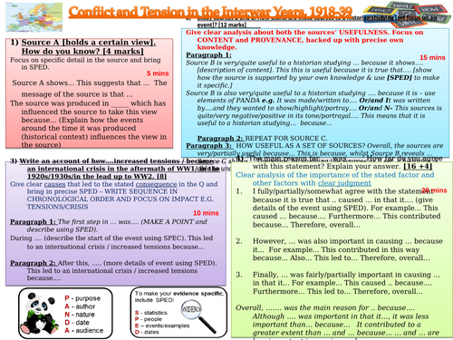 AQA GCSE History Exam Technique - Paper 1 Conflict and Tension in the ... AQA GCSE History Exam Technique - Paper 1 Conflict and Tension in the ...