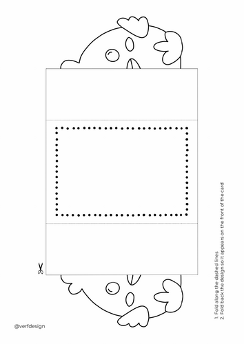 Easter Card Craft Kit – Printable Colouring Cards to Fold and ...