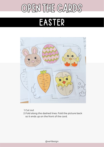 Easter Cards - Printable Craft for Kids | Teaching Resources