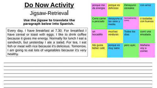 KS3 Spanish - Viva 2 Module 3 - A comer - full unit of lessons | Teaching Resources