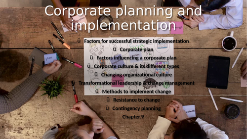 Business 9609 AL GCE 6.2.2 Corporate planning & implementation ...