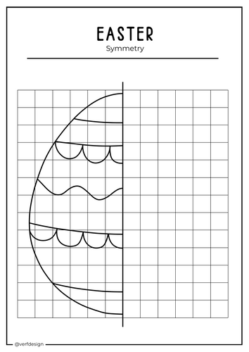 Symmetry Easter Egg Craft Kit – Printable Activity for Creative ...
