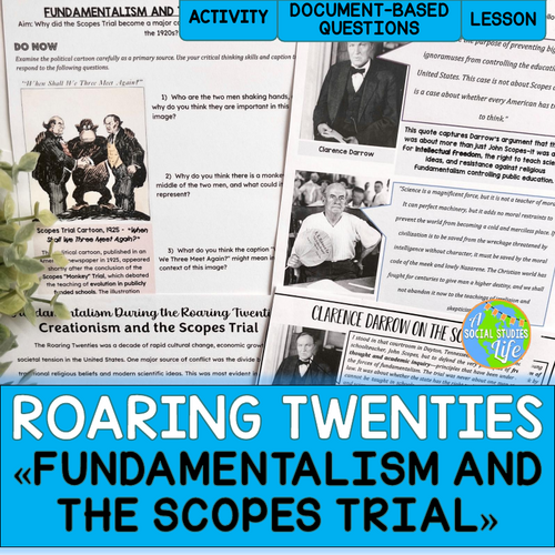 Scopes Trial, Fundamentalism, Creationism | Teaching Resources