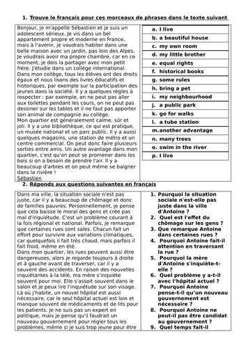 23. GCSE FRENCH: Environment & where people live (Foundation T) - AQA ...