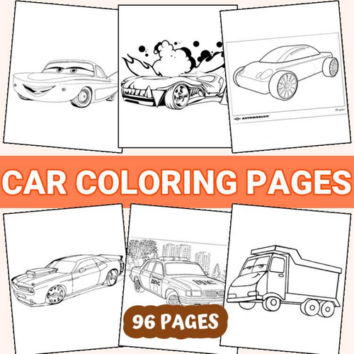 Exciting Printable Car Coloring Pages for Creative Kids! | Teaching ...