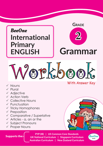 Grade 2 English Grammar Workbook | BeeOne Books | Teaching Resources