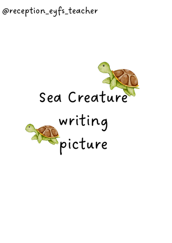 Sea Creature Writing | Teaching Resources