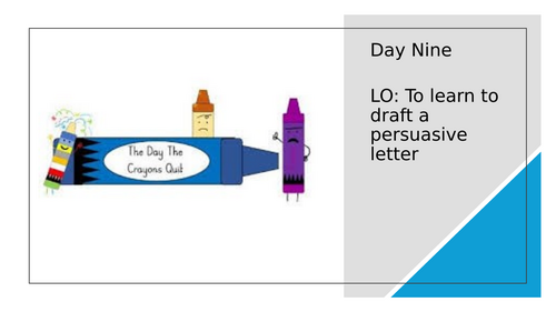 English Planning The day the crayons quit | Teaching Resources