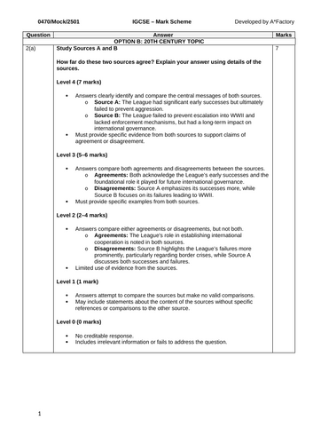 Set 1 - 2025 UNIQUE Mock Exam Paper 2 & Model Answer - League of ...