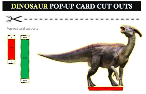 Dinosaurs: Parasaurolophus Pop-Up Card | Teaching Resources