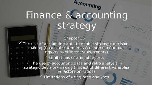 Business 9609 AL GCE Finance & accounting strategy 10.4 | Teaching ...