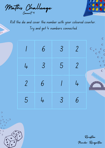 Whole School Maths Connect 4 Challenge | Teaching Resources