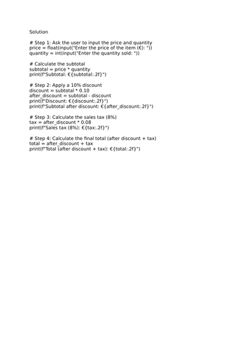 Introduction to Python Programming | Teaching Resources Introduction to Python Programming | Teaching Resources