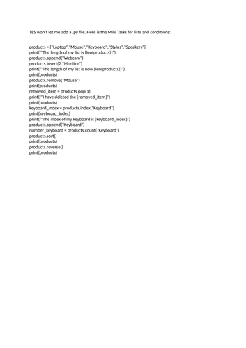 Introduction to Python Programming | Teaching Resources Introduction to Python Programming | Teaching Resources