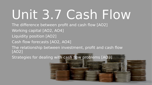 Unit 3.7 Cash Flow IBDP Business Management | Teaching Resources