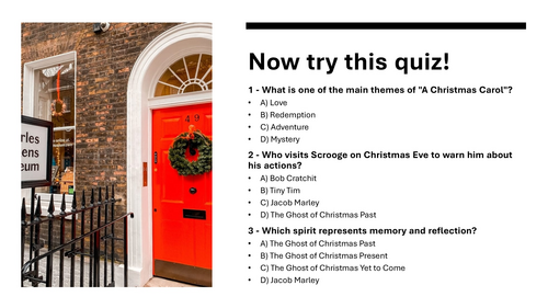 EDEXCEL GCSE English Literature - P1 - A Christmas Carol - Introduction ...