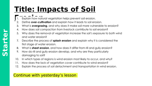 Unit 3: Agriculture and the Environment CIE IGCSE Environmental ...