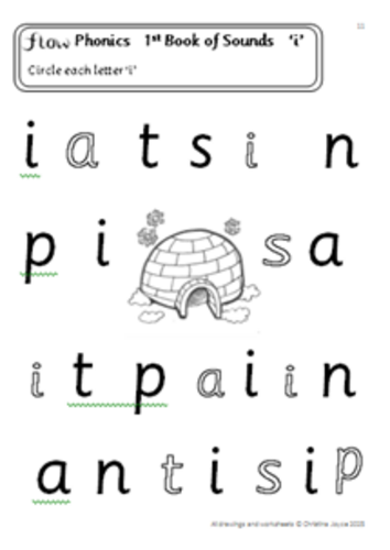 SATPIN phonics My 1st book of Sounds 30 pages | Teaching Resources
