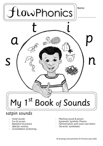 SATPIN phonics My 1st book of Sounds 30 pages | Teaching Resources