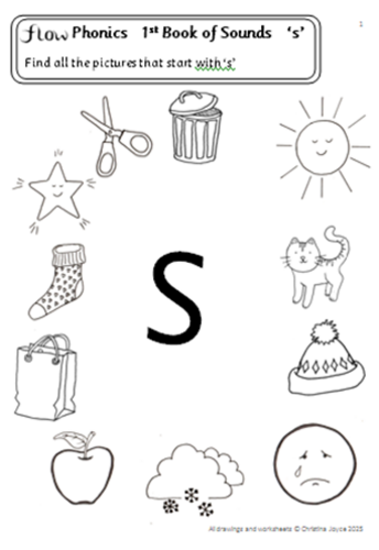 SATPIN phonics My 1st book of Sounds 30 pages | Teaching Resources