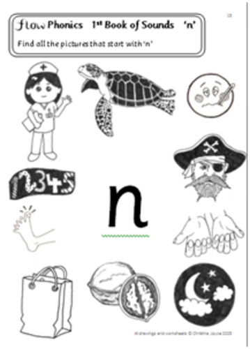 SATPIN phonics My 1st book of Sounds 30 pages | Teaching Resources