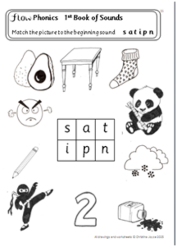 SATPIN phonics My 1st book of Sounds 30 pages | Teaching Resources
