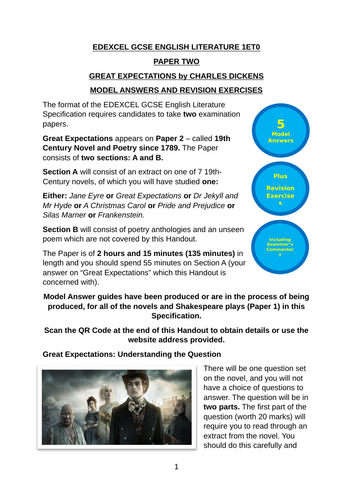 EDEXCEL GCSE English Literature - Great Expectations - Model Answers ...