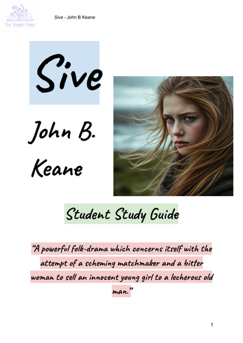 Sive - Study Guide | Teaching Resources Sive - Study Guide | Teaching Resources