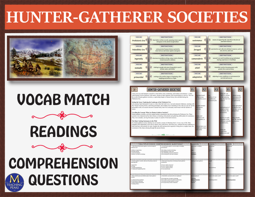 Prehistoric Civilizations History: Hunter-Gatherer Societies Reading ...