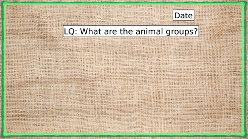 Year 1 Science (Animals including Humans) African Animals Lesson 3 ...