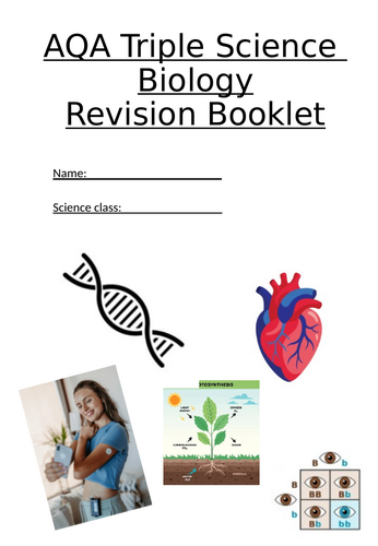 AQA GCSE Biology Revision Booklet | Teaching Resources