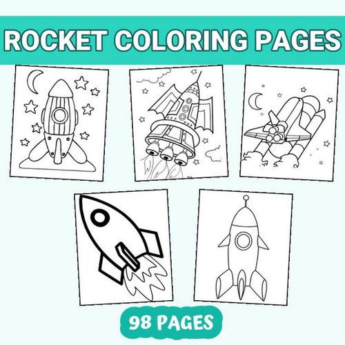 Explore the Universe with Printable Rocket Coloring Pages PDF ...