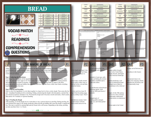 Magic of Bread: Fun Reading Comprehension & Definition Sort Center ...
