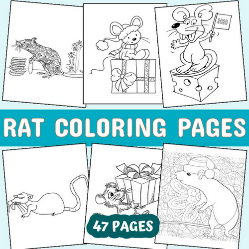 Printable Rat Coloring Pages for Kids & Adults - Fun Art Activities ...