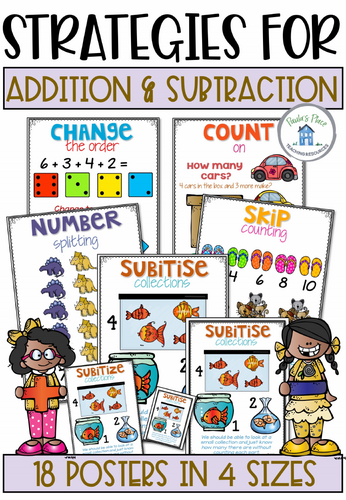 Addition and Subtraction Strategy Posters | Teaching Resources